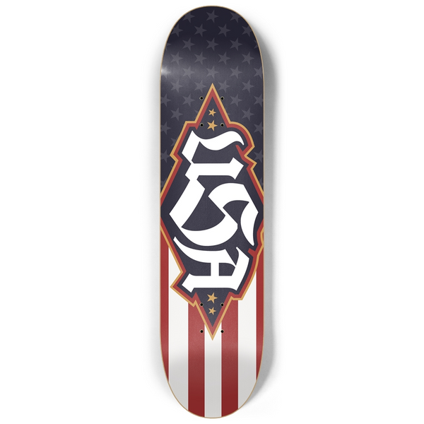 USA Skateboarding Stars & Stripes Deck 8.25"